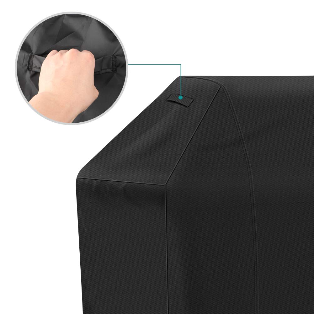 Grill Cover 60 inch, iCOVER Waterproof Outdoor BBQ Gas Barbecue Covers, Polyester Lightweight Easy On/Off, Dustproof for Weber Char-Broil Nexgrill and More Grills