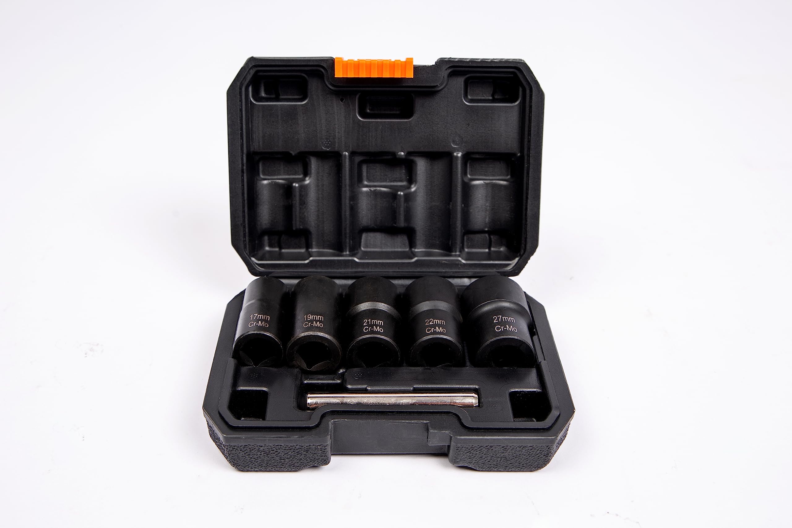 LONKER 6PCS Lug Nut Bolt Extractor Set, Twist Socket Set 1/2" Drive Rounded Bolt & Stripped Lug Nut Remover Socket Tool Kit
