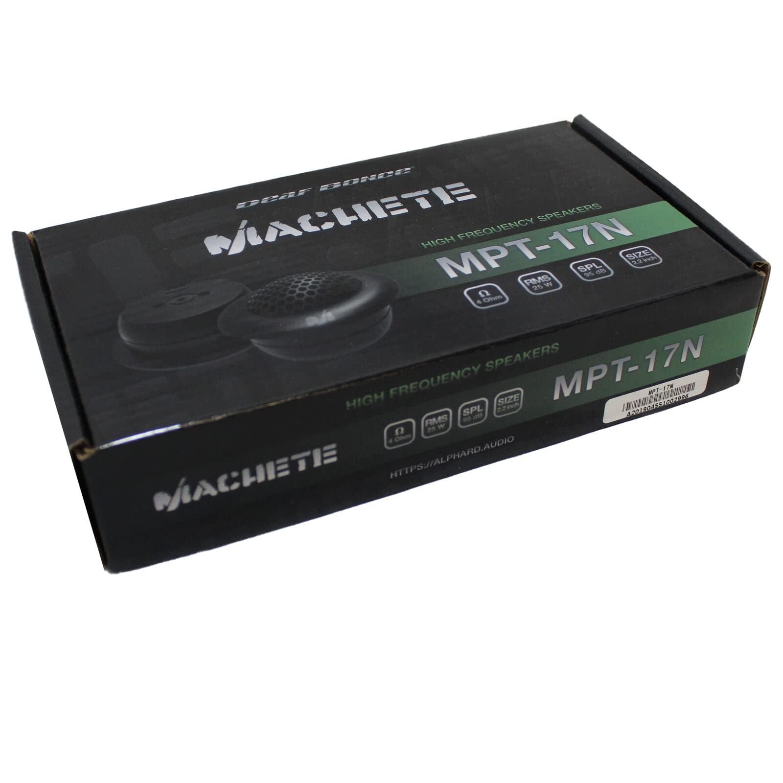 Deaf Bonce Machete MPT-17N 50 Watt 4 Ohm High Frequency Neodymium Black Tweeters