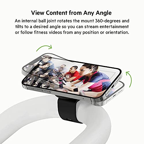 Belkin Fitness Mount - MagSafe Compatible Magnetic Mount For Gym Equipment & Handlebar Strap for Indoor Cycling, Treadmill, Peloton & More - For iPhone 14, iPhone 13, iPhone 12 (Pro / Pro Max / Mini)
