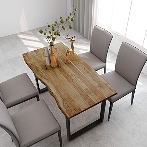 NusGear Dining Table 55.1"x27.6"x29.9" Solid Acacia Wood -474