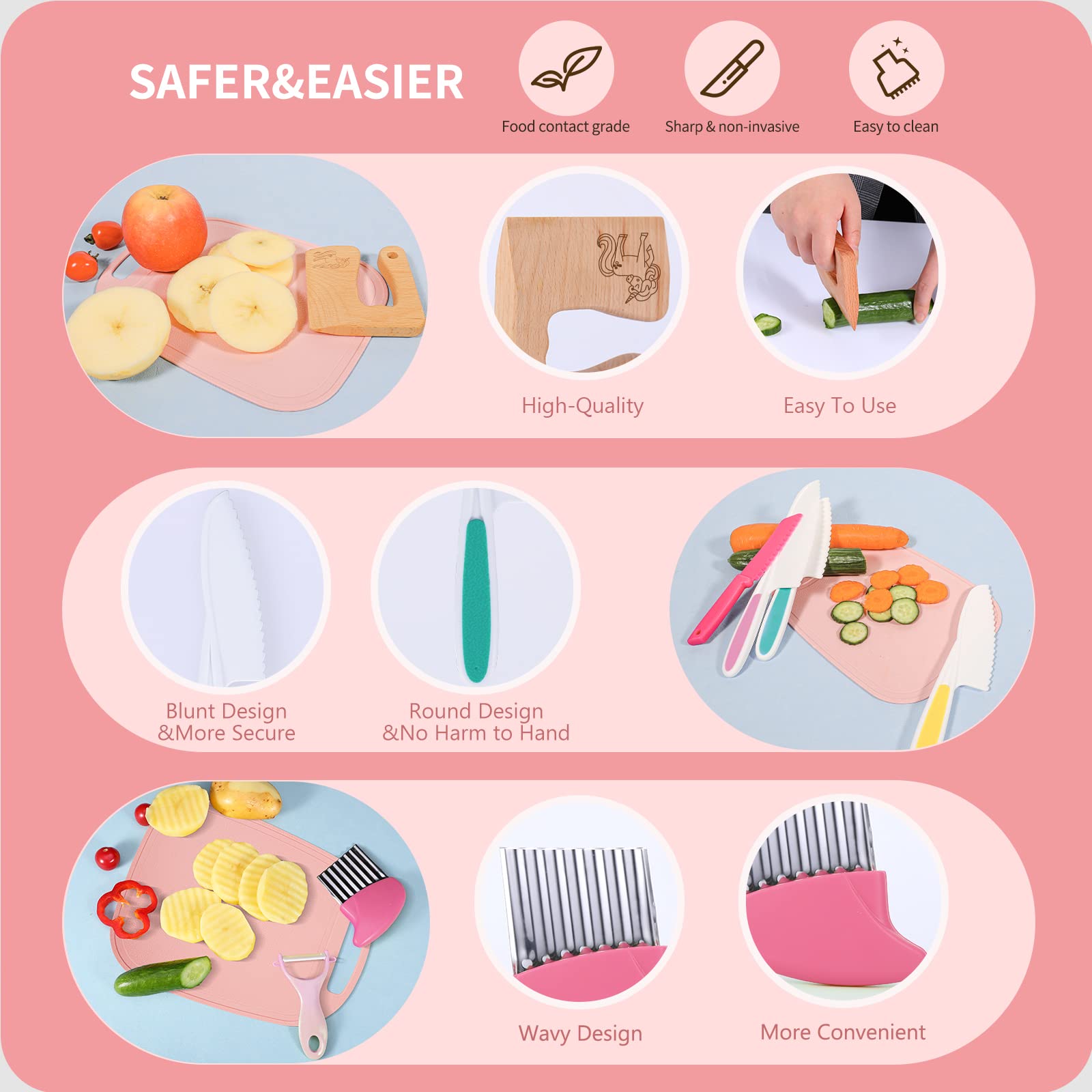 Arme kid safe knife set