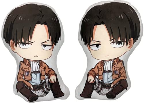 Lshpresx Levi Ackerman Cosplay Stuffed Pillow Cushion Doll Toy