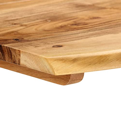 NusGear Dining Table 55.1"x27.6"x29.9" Solid Acacia Wood -474