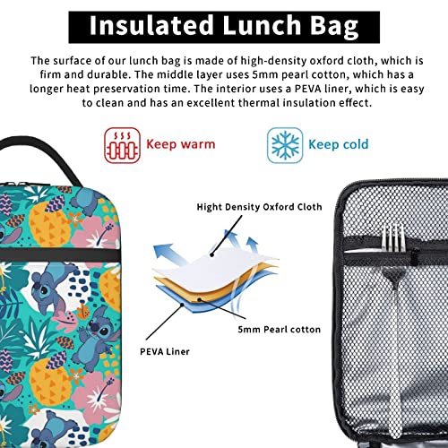 yindelas Kids Lunch Bag Insulated Soft Bag for Men Women Work Picnic Travel and School-Stitch