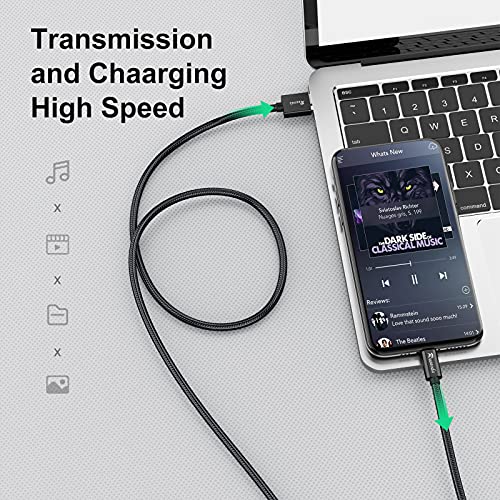 Ruaeoda Long Micro USB Cable Android Charger 20ft with Gold-Plated PS4 Charger Cable - High Speed 2.0 USB A Male to Micro USB Nylon Braided Cable for Android Phone Charger Cable