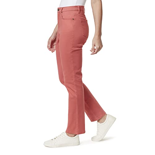 Gloria Vanderbilt Women's Amanda Classic High Rise Tapered Jean Standard, Persimmon, 10