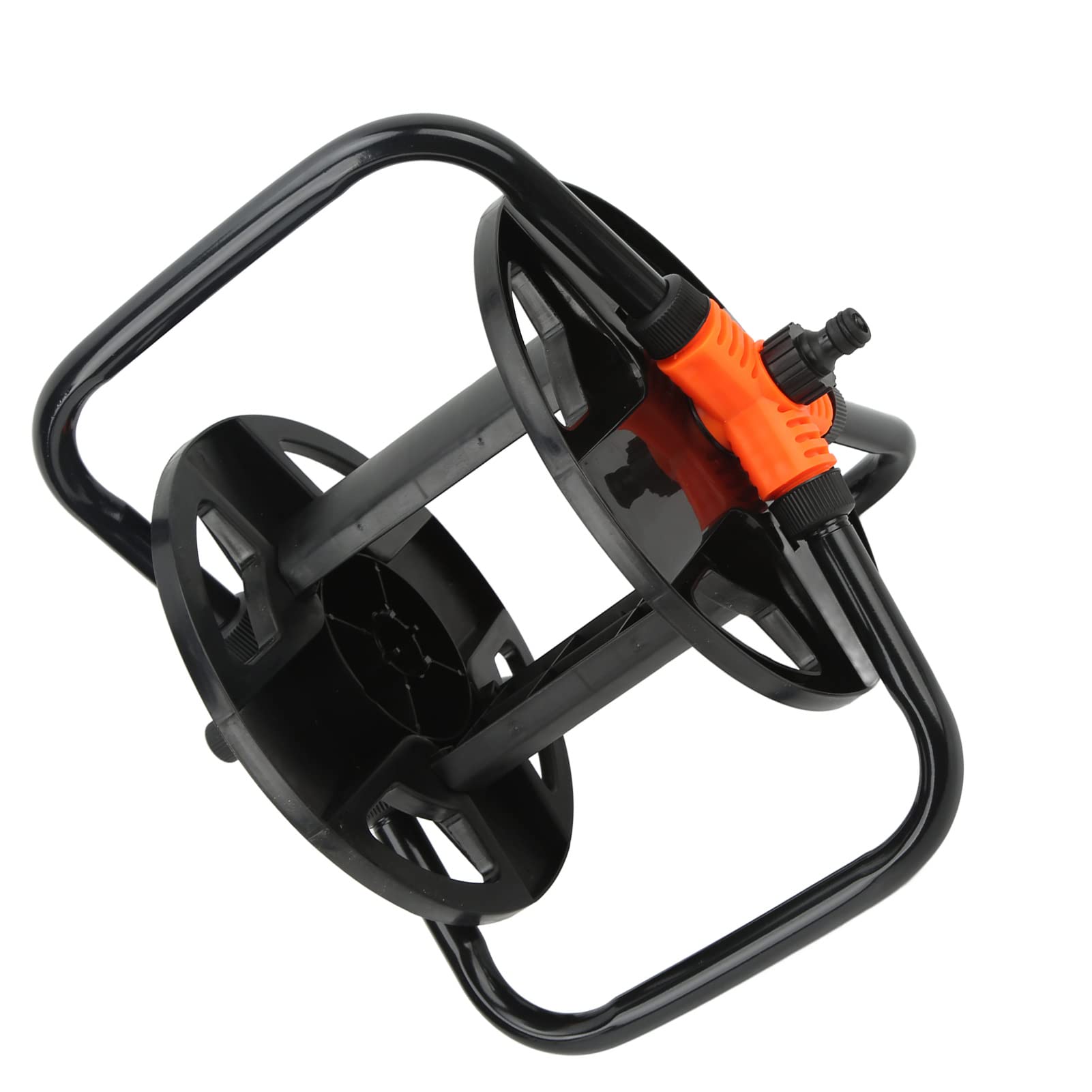 Yosoo Health Gear Hose Winding Reel, Garden Hose Reel Water Pipe Storage Rack Single Arm Hose Storage Reel for Garden Car Washing Watering