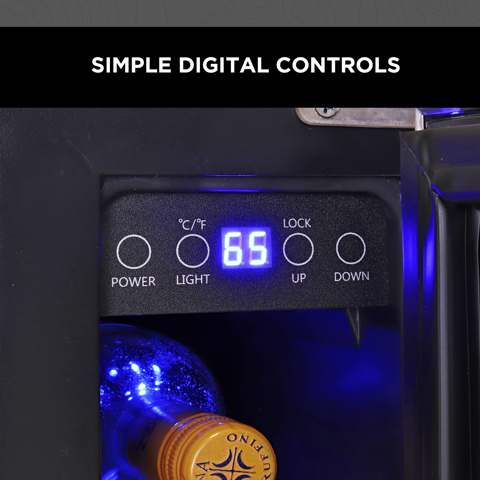 Koolatron 7 Bottle Slim 6-Inch Wine Cooler Refrigerator Built In Under Counter Wine Fridge with Digital Touch Controls Front Venting Design Stainless Steel Door Frame for Home or Office