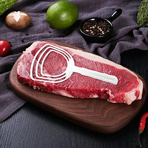 2 Pieces Meat Scraper Bone Dust Scraper Bone Scraper,Professional Square Polyethylene Bone Dust Scraper, Kitchen Catering Kitchenware Square Bone Fish Scales Dust Remover (White)