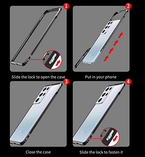 Giofiire Case Moto Z4 Moto Mods Compatible, Aluminum Bumper Frame Cove with 4 Corner Rubber Shockproof for Motorola Moto z4 (Silver, Moto Z4)