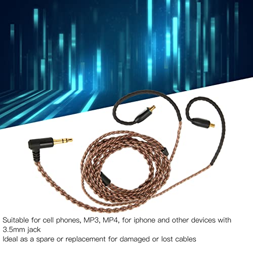Headphone Replacement Cable, Oxygen-Free Copper Wire Clearer Sound, Reduced Current Noise, Powerful bass and Bright high Sound Suitable for ATH CKS1100 E40 E50 E70 LS200 LS300 LS400 CKR90 CKR90