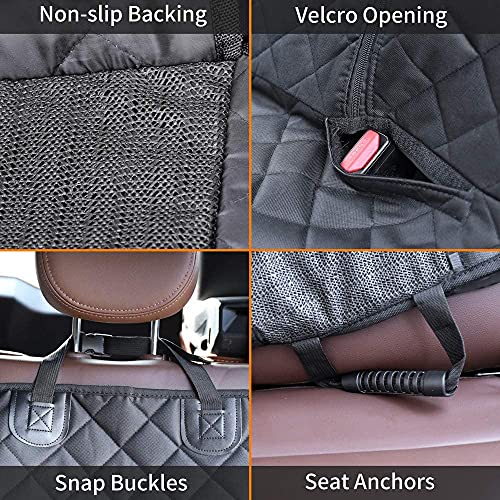 Ataqus Dog Car Seat Covers,100% Waterproof Pet Seat Cover,Scratch Proof, Heavy Duty and Nonslip Pet Bench Seat Cover,Capable for Cars, Trucks & SUVs
