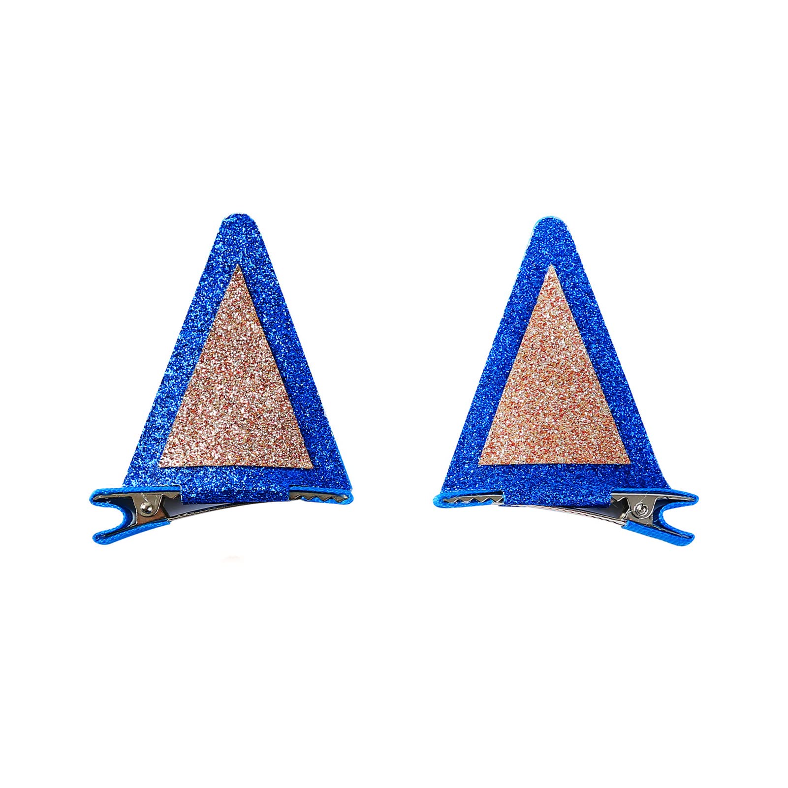 Blue Dog Ears Hair Clips for Kids Toddler Glitter Halloween Costume Hair Accessories Cartoon Dress Up Birthday Party Decorations Gift