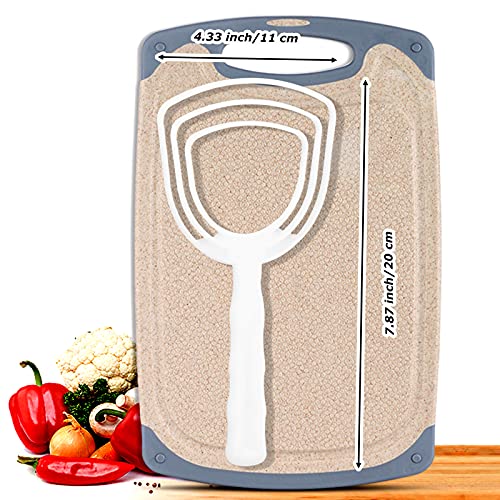 2 Pieces Meat Scraper Bone Dust Scraper Bone Scraper,Professional Square Polyethylene Bone Dust Scraper, Kitchen Catering Kitchenware Square Bone Fish Scales Dust Remover (White)