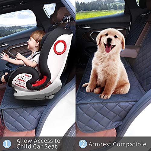 Ataqus Dog Car Seat Covers,100% Waterproof Pet Seat Cover,Scratch Proof, Heavy Duty and Nonslip Pet Bench Seat Cover,Capable for Cars, Trucks & SUVs