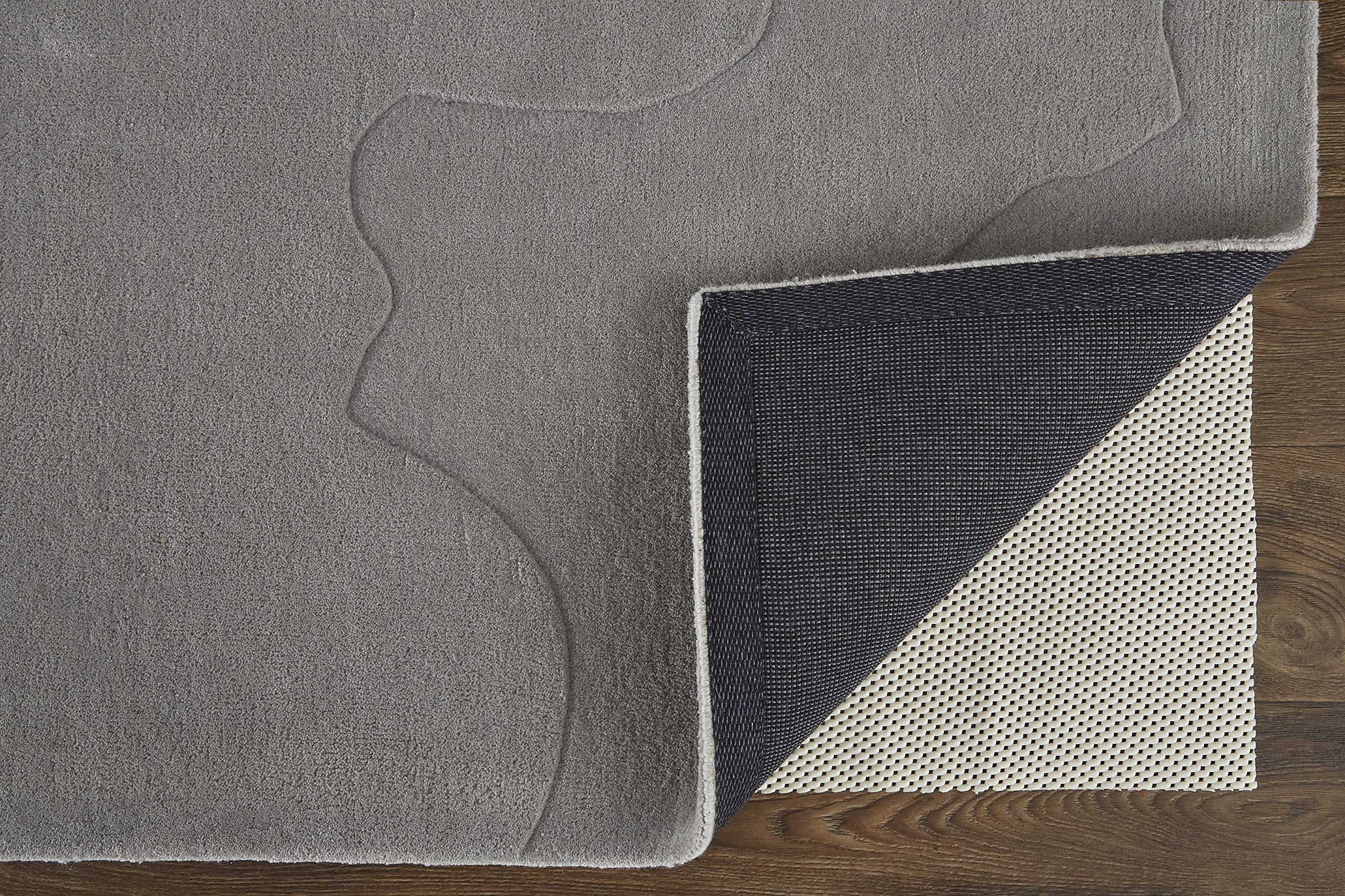 Feizy Serrano Modern Wool Rug, Gray/Blue, 8' x 10' Area Rug