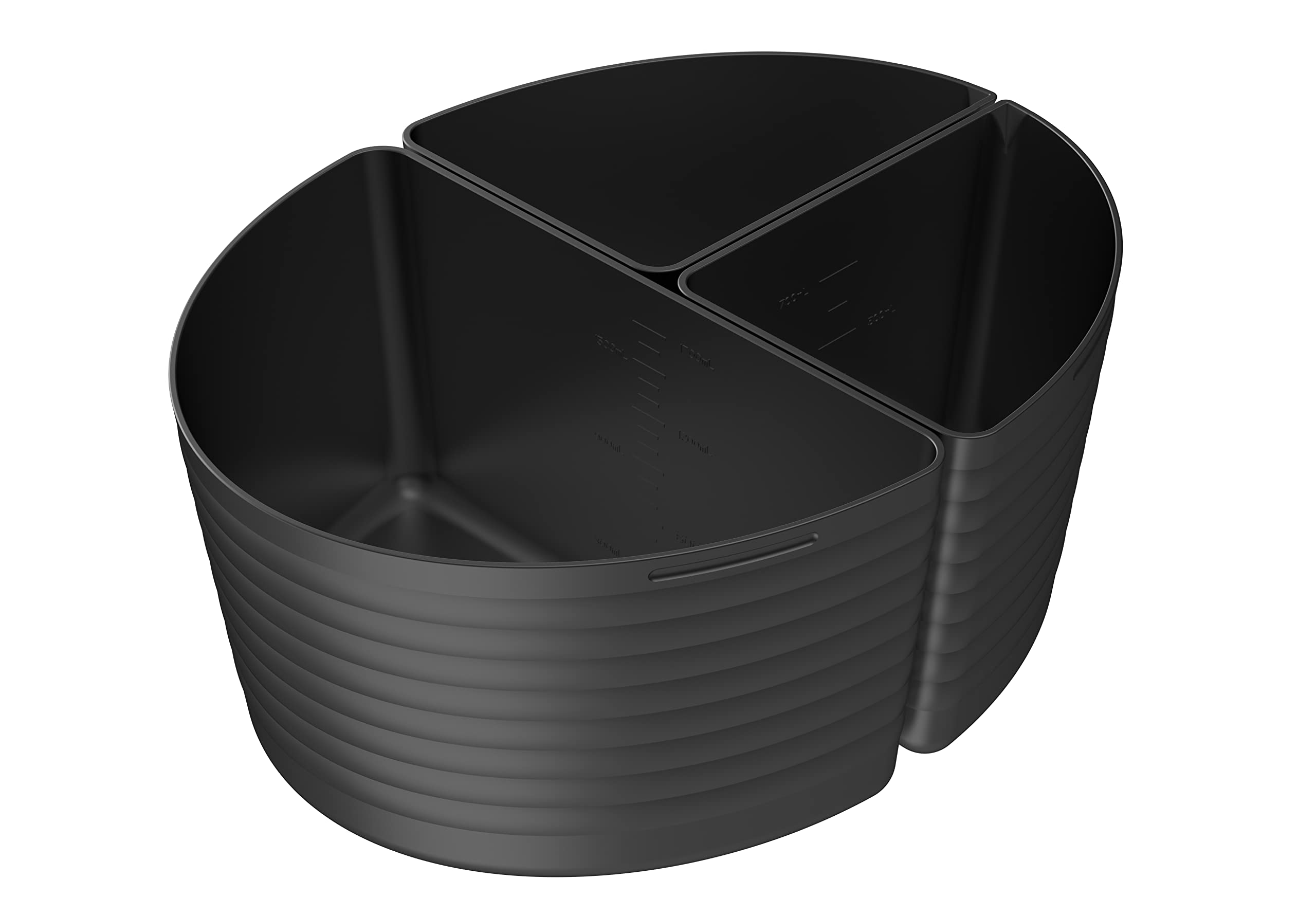 2023 Upgrade Silicone Crock Pot Liner Fit for Crockpot 6 QT Oval, BPA Free Reusable Slow Cooker Divider Insert Separator Bags Triple Pockets, Dishwasher Safe (3 Dividers)
