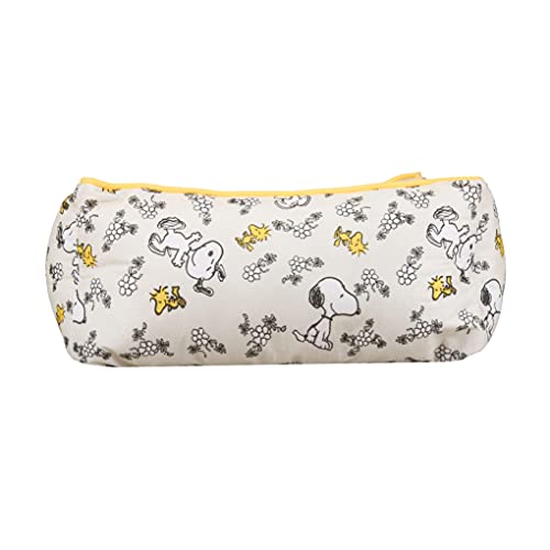 Peanuts for Pets Snoopy & Woodstock Cuddler Dog Bed in Beige | Elevated Dog Bed With Raised Rim | Plush and Comfortable Machine Washable Dog Bed for All Dogs, 24" x 19" x 8"