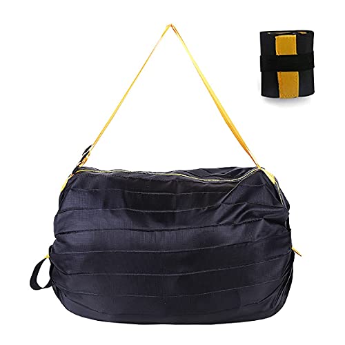 Zagxuade Reusable Grocery Shopping Bags Polyester Material, One-shoulder Portable Shopping Bags, Eco Friendly Foldable ShoppingTote with Zipper (3pcs)