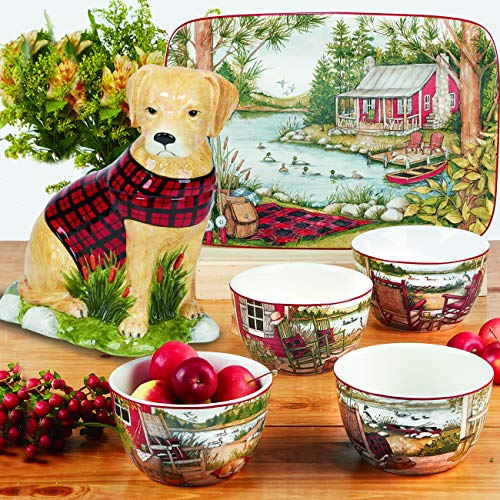 Certified International Lake Retreat Rectangular Platter,
