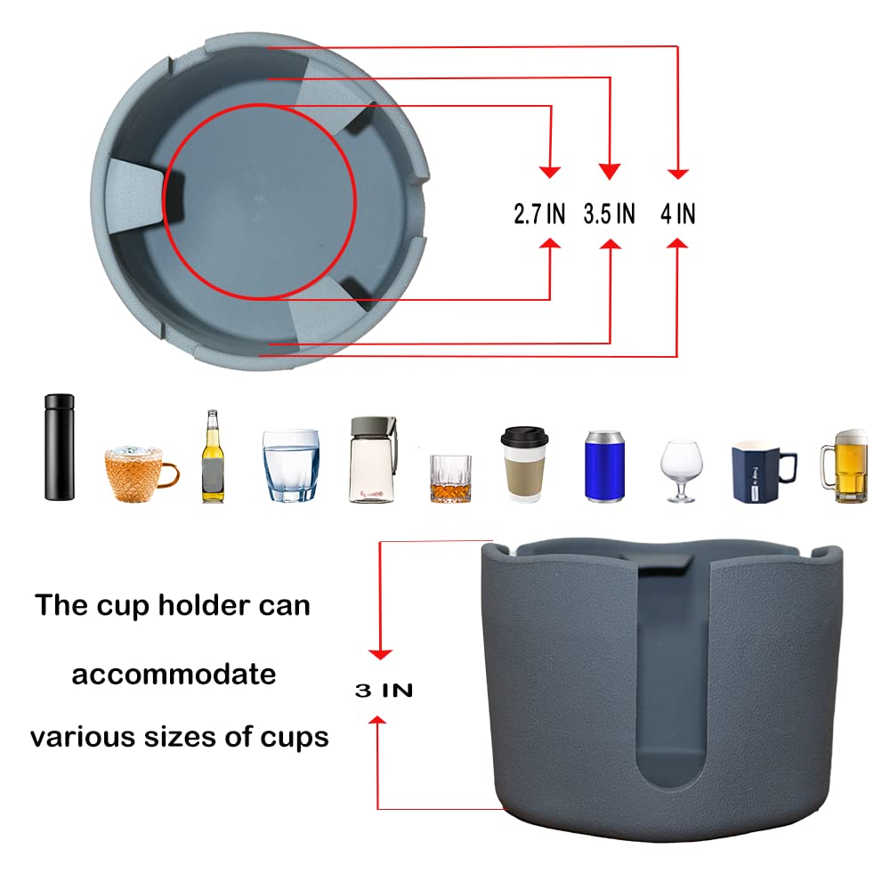 Cup Holder for Desk , 8EIGHTECH Table Cup Holder has a Suction Cup with Strong Suction Power.Anti-Spill Cup Holder for desks or Tables, can Hold a Variety of Mugs、 Drinking Bottles、Insulated Cups.