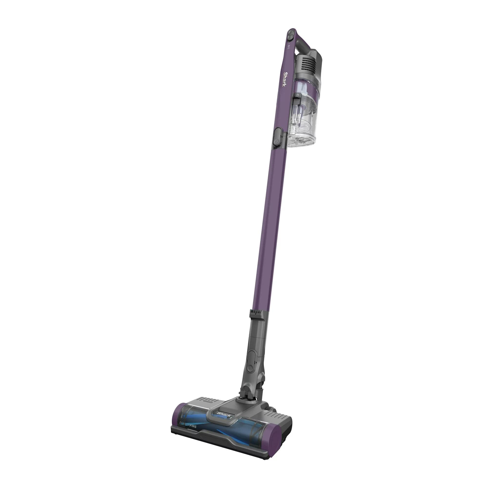 Shark WZ240 Pet Cordless Stick Vacuum Self-Cleaning BrushRoll, PowerFins, Crevice Tool & Upholstery Tool, 40min Runtime, Purple/Grey (Renewed)