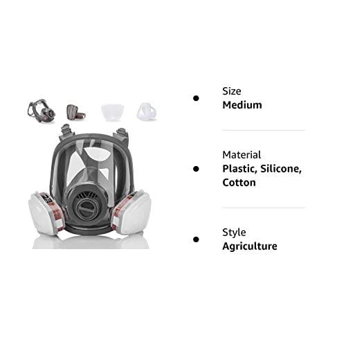 FNWD Reusable Full Face Mask with Activated Carbon Air Filter, Protect Against Gas,Paint,Dust,Chemicals and Other Work Protection(for 6800)