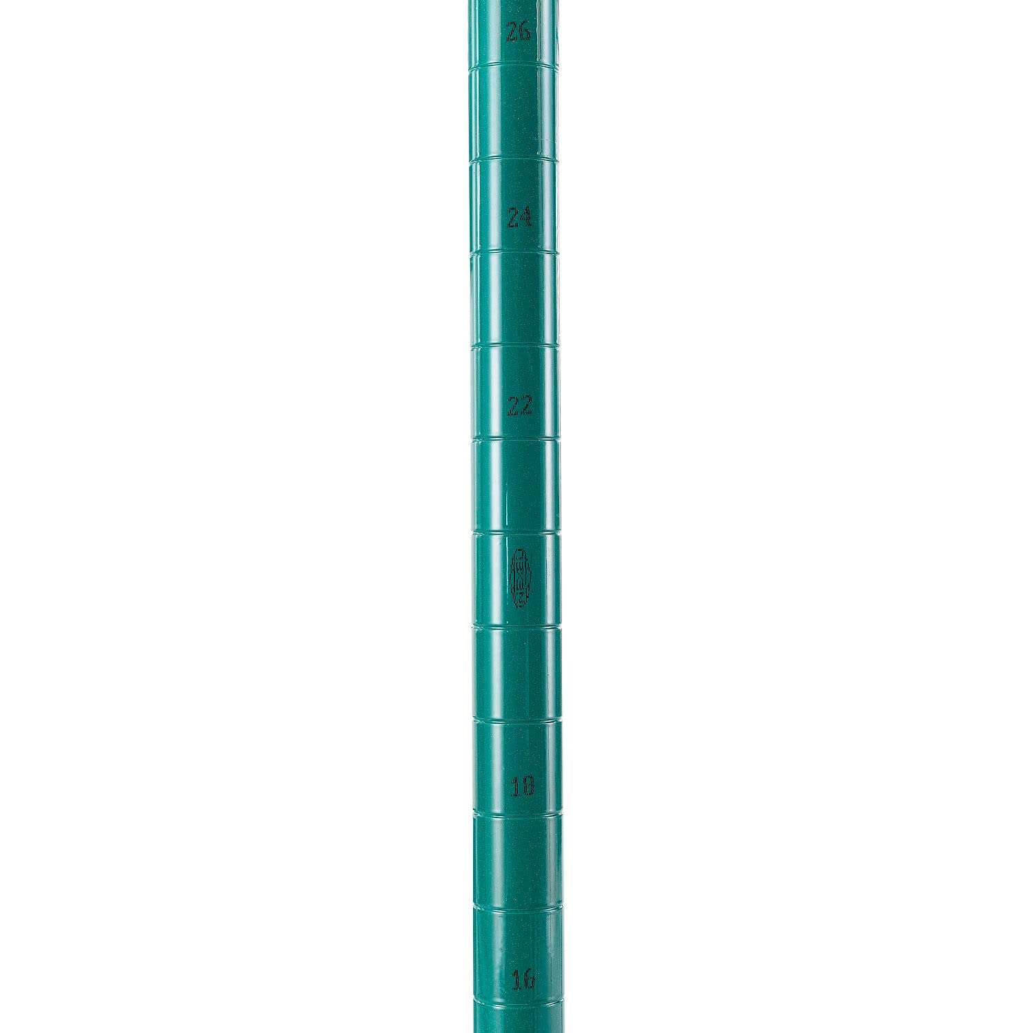 Nexel 3 Tier Wire Shelving Starter Unit, Poly-Green, 36"W x 18"D x 34"H