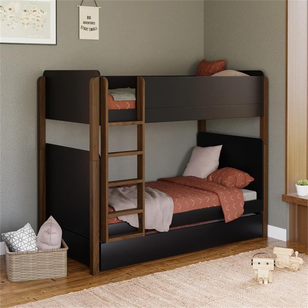 Babyletto Universal Twin Storage Trundle Bed in Black