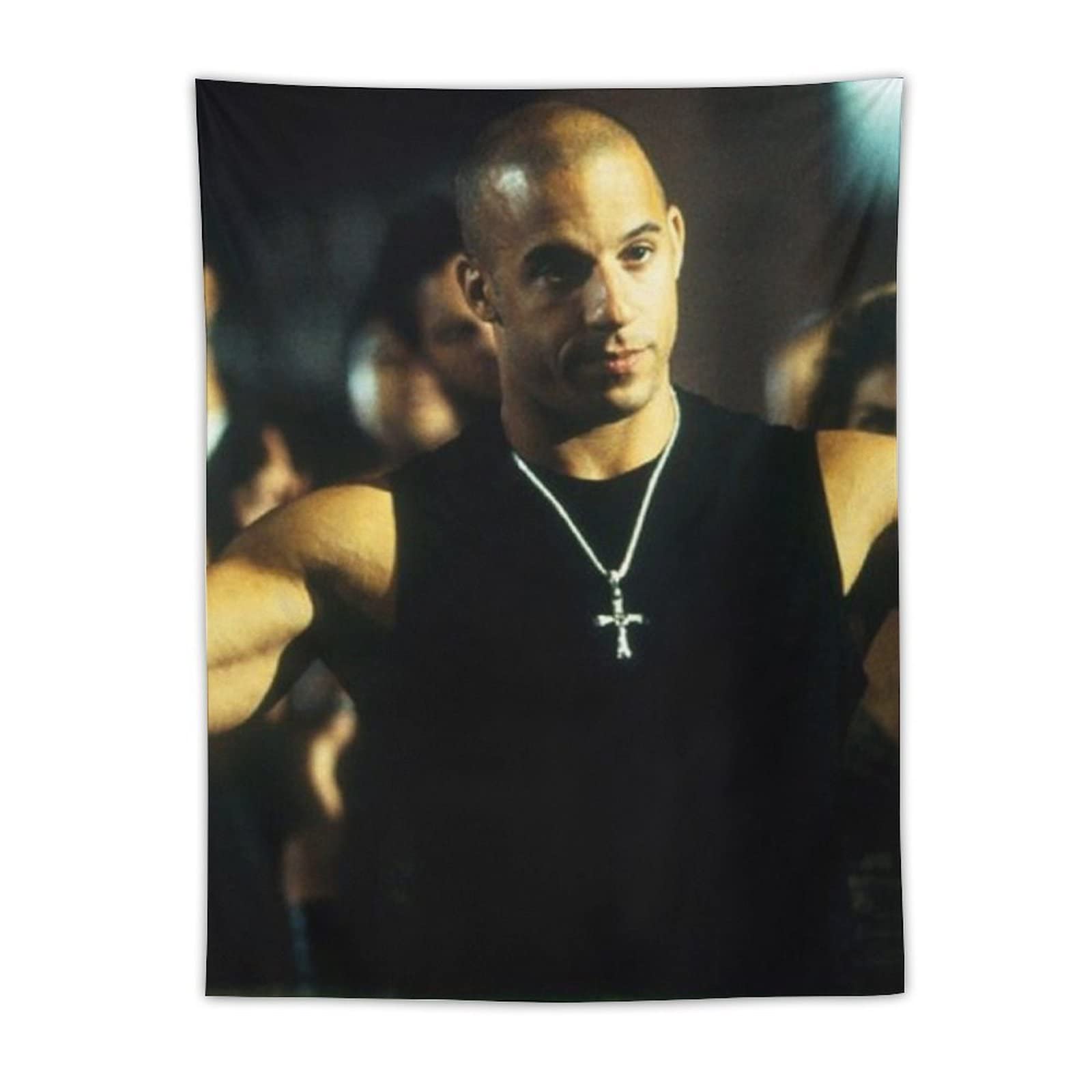 Vin Diesel Tapestry The Fast And The Furious Stars Polyester Tapestry Wall Art Print Gift Picture Painting Tapestries Artwork Bedroom Home Decor 30"x40"