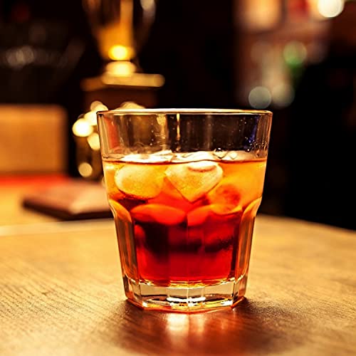 Rock Bar Stackable Beverage Glasses β Set Of 8 Dishwasher Safe Drinking Glasses For Soda, Juice, Milk, Coke, Beer, Spirits β 5oz Durable Tempered Glass Water Tumblers For Daily Use