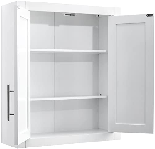 Crosley Furniture Savannah Wall Cabinet, White