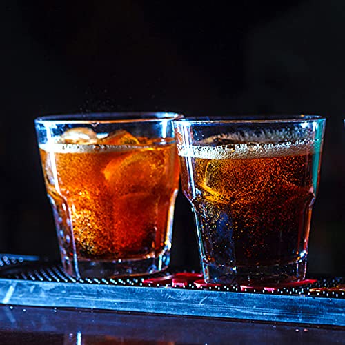 Rock Bar Stackable Beverage Glasses β Set Of 8 Dishwasher Safe Drinking Glasses For Soda, Juice, Milk, Coke, Beer, Spirits β 5oz Durable Tempered Glass Water Tumblers For Daily Use