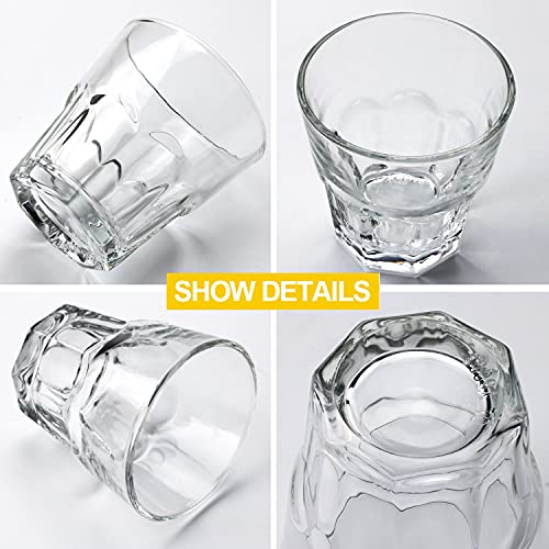 Rock Bar Stackable Beverage Glasses β Set Of 8 Dishwasher Safe Drinking Glasses For Soda, Juice, Milk, Coke, Beer, Spirits β 5oz Durable Tempered Glass Water Tumblers For Daily Use