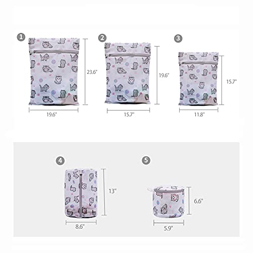 Mesh Laundry Bag,Durable Delicates Mesh Wash Bag for Hosiery, Stocking, Underwear, Bra Lingerie, Sweater,etc.Travel Organization Washing Bag