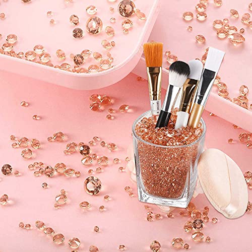 8000PCS Luxury Shiny Rose Gold Crystal Diamond for Wedding Bride Show Birthday Bachelorette Party Table Decorations