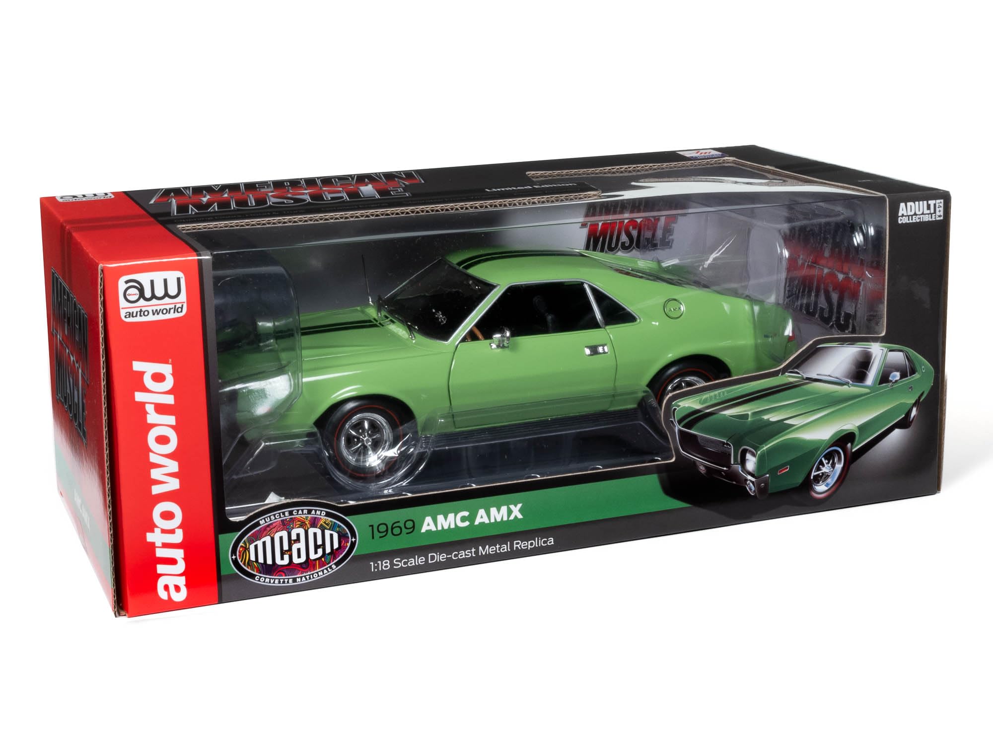 American Muscle 1969 AMC AMX Hardtop 1:18 Scale Diecast