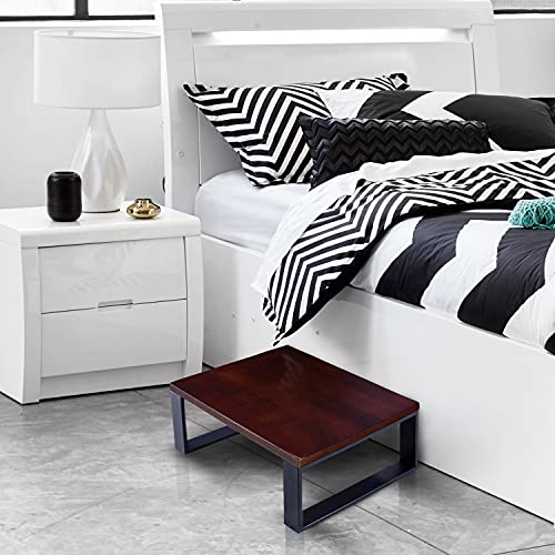 biukpci Step Stool for Adult Kids Toddler Wooden Step Stool for Kitchen Bathroom Bedroom(Self-Assembly)