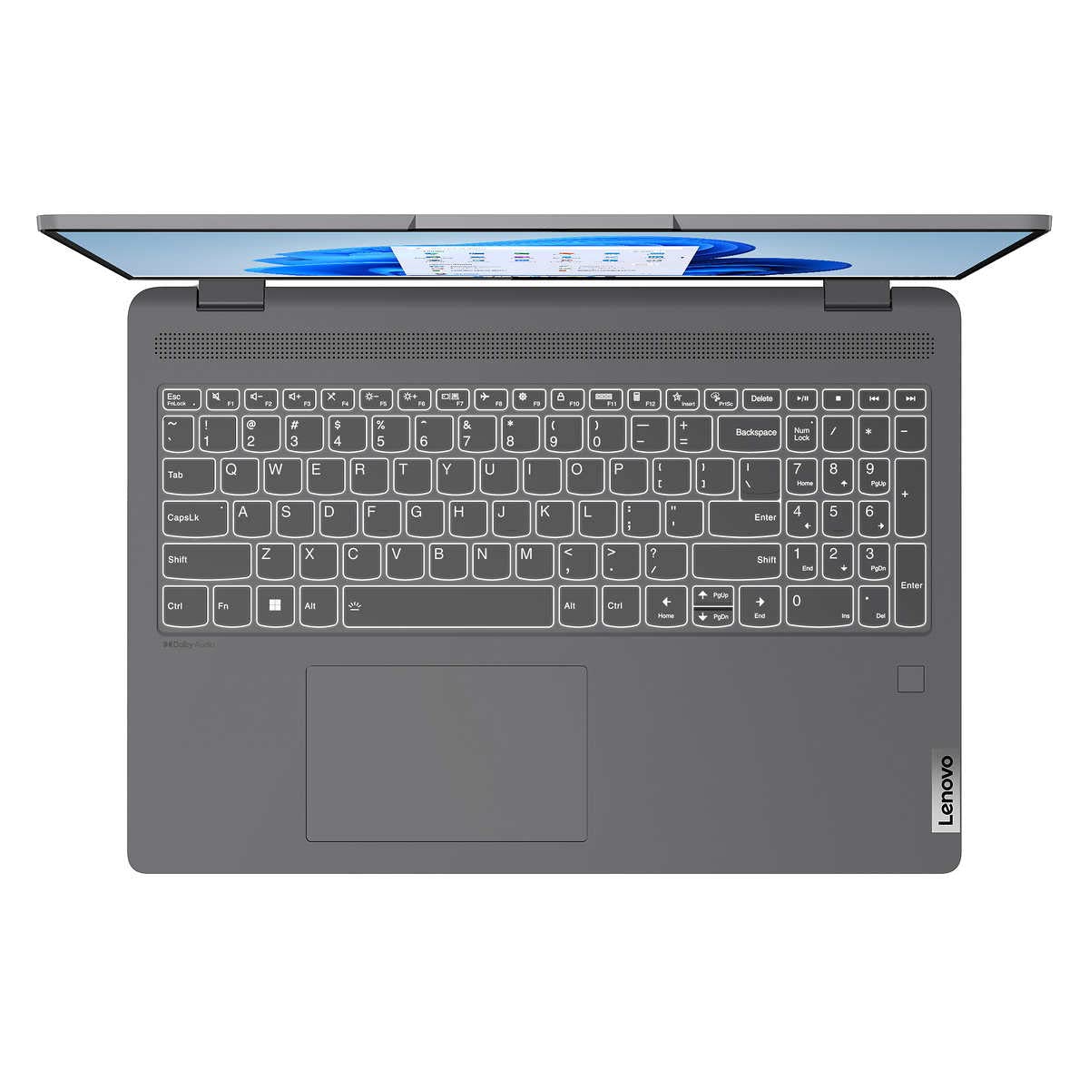 Lenovo 2023 Flex 5 16" 2.5K WQXGA (2560 x 1600) 2-in-1 Touchscreen Laptop, 12th Gen Intel 10-Core i7-1255U, 16GB RAM, 1TB PCIe SSD, Backlit KB, Fingerprint, WiFi 6, BT 5.0, Windows 11, w/Battery