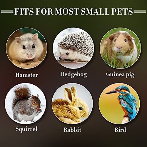 4 Pieces Automatic Bird Water Dispenser Bird Cage Waterer Feeder Bird Accessory Drinker Bottle for Hamster Parrot (Plain Color, 12 x 5.5 cm)
