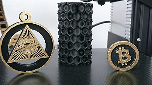 JAREES PLA Plus(PLA+) 3D Printer Filament,Higher Toughness PLA Pro Printing Filament 1.75mm 1kg Spool (2.2lbs), Dimensional Accuracy +/- 0.02 mm,Black