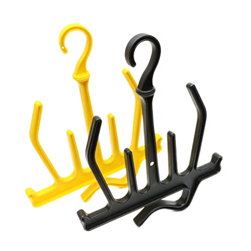 Generic Heavy Duty Diving Hanger Wetsuit Bootie Scuba Boots Gloves Dry Rack Deluxe Snorkeling Dry Drain Hangers for Camping Boating, Yellow