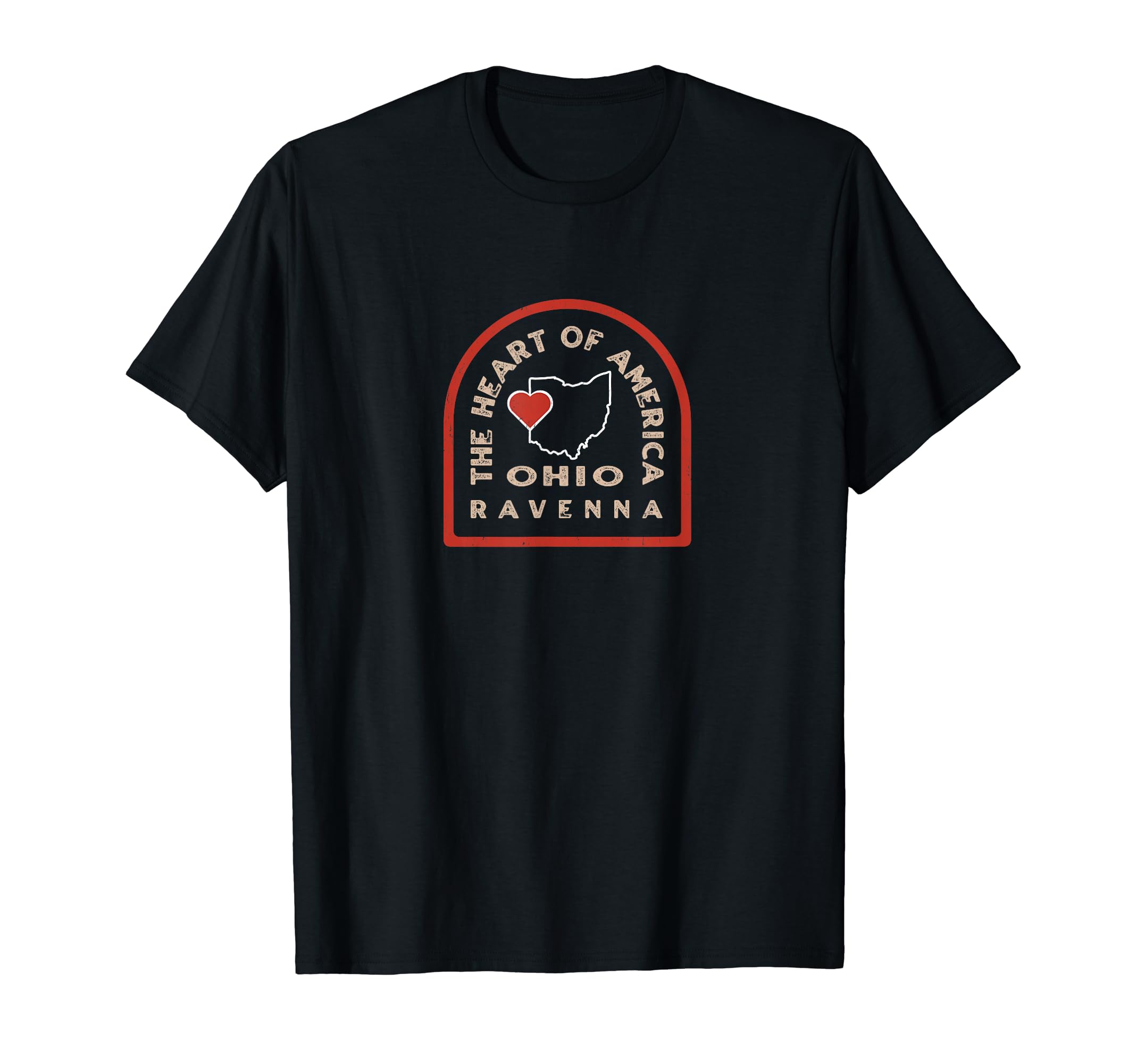 Ravenna Ohio The Heart of America T-Shirt