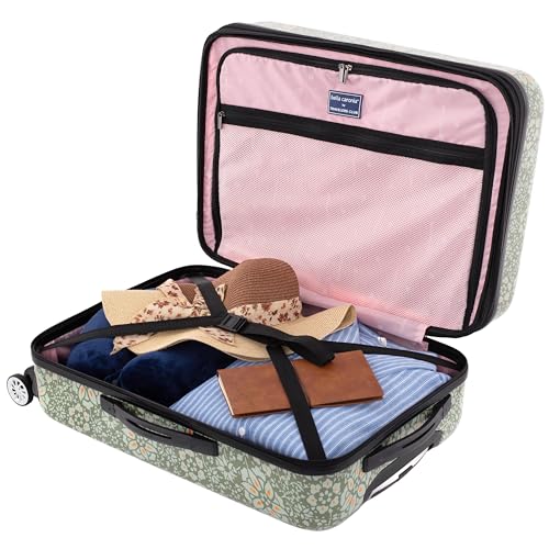Travelers Club Bella Caronia Deluxe, 3, 7 Piece Luggage & Travel Accessories Set, Jamila, 20" Carry-On