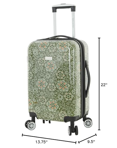 Travelers Club Bella Caronia Deluxe, 3, 7 Piece Luggage & Travel Accessories Set, Jamila, 20" Carry-On