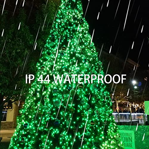 Dazzle Bright Green Christmas Lights with Green Wire, 33FT 150 Count Incandescent Christmas Tree String Lights with UL Certified Christmas Decorations for Indoor Outdoor Xmas Yard Party Decor