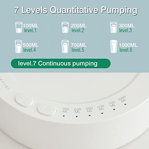Desktop Water Dispenser for 5 Gallon Bottle & Universal Bottles, Electric Water Pump Portable USB Charging Automatic Drinking Water Jug Bottle Dispenser for Home Office (White)