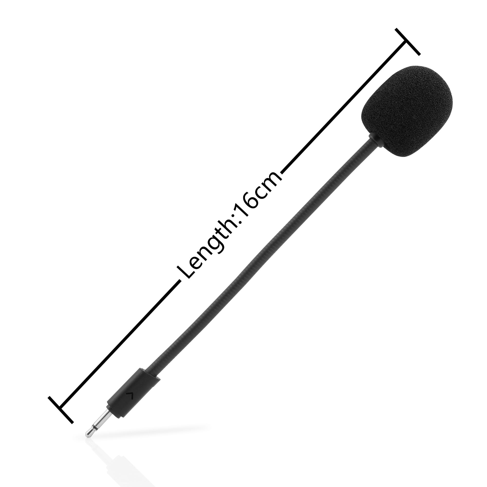 LEFXMOPHY Mic Replacement for JBL Quantum 100/350 / 100P / 100X / 360P Gaming Headset 2.5mm Detachable Boom Microphone Piece with Foam