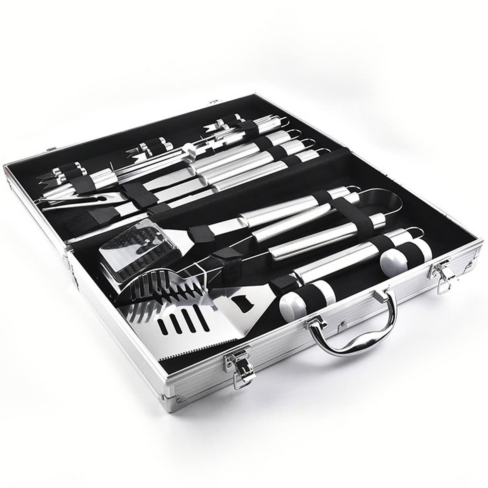 SEFAX 18 Piece Cookware Kit, Portable Camping Kitchen Utensil Set - BBQ Tools Set, Grill Accessories, Perfect for Travel, Picnics, RVs, Camping, BBQs, Parties